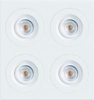 China Four Lights 36W Square Gimbal LED Downlight High Luminus 2500lm for sale