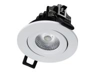 China Smart Spring Adjustable 10W COB LED Downlight 600 Lumen Dimmable 83mm Cutout for sale