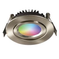 China 6W RGBCW Smart LED Downlight 500lm Dimmable Bluetooth Indoor IP44 220-240V for sale