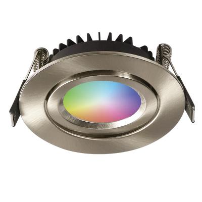 China 6W RGBCW Smart LED Downlight 500lm Dimmable Bluetooth Indoor IP44 220-240V for sale