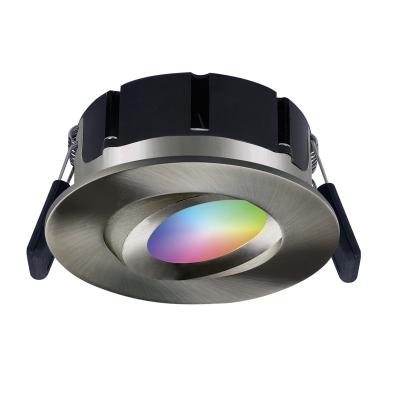 China Adjustable Colour Smart LED Recessed Downlight 240V Smart RGB LED Downlights for sale