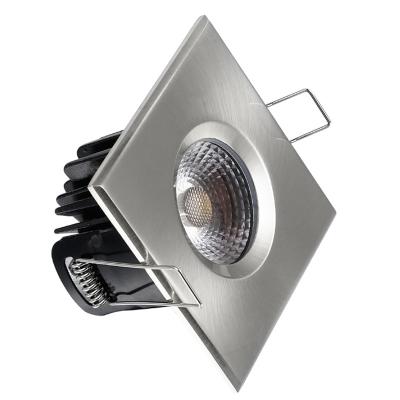China Square Recessed 8W IP65 LED Downlight Dimmable 220-240V Bezel Changeable for sale