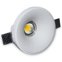 China Round Shape 5W Trimless Recessed LED Downlights Gypsum Housing for sale