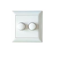 China Dual Rotary 200W LED Dimmer Switch 50000 Hours for sale