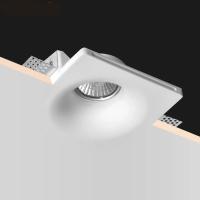 China IP20 GU10 Trimless Square Recessed Lighting With Round Curve for sale