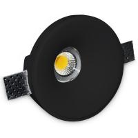 China Round Shape 5W Trimless Recessed LED Downlights Gypsum Housing for sale