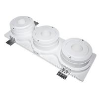 China Grille White Recessed Downlights 3×5W Trimless LED Downlights for sale