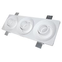 China Grille White Recessed Downlights 3×5W Trimless LED Downlights for sale