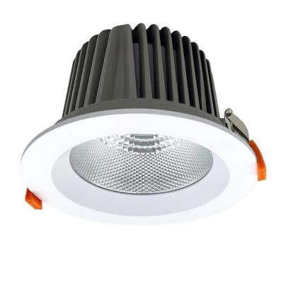China 45W Commercial Recessed LED Downlight 6 Inch COB High CRI Anti Glare 3800lm for sale
