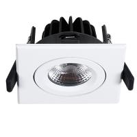 China 8W Ceiling Recessed LED Downlight COB Chip Tiltable 25 Degree Fire Rated 30-90 Min for sale