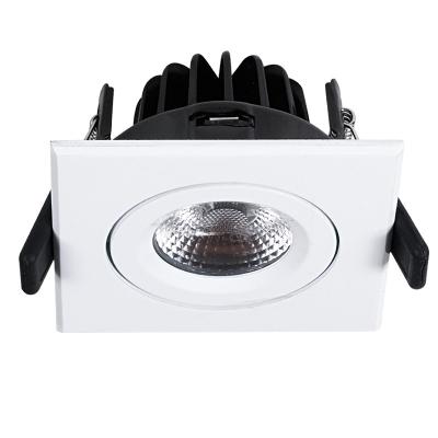 China 8W Ceiling Recessed LED Downlight COB Chip Tiltable 25 Degree Fire Rated 30-90 Min for sale
