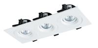 China 3x8W Rectangular LED Downlight Ceiling Recessed 220-240V IP44 Dimmable for sale