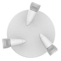 China Modern High Lumen 1500lm GU10 LED Track Lighting 3x5W for sale