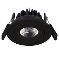 China Long Life COB Black Trim LED Recessed Lighting 25 Degree Tiltable for sale