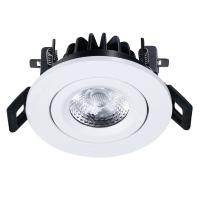 China Smart Spring Adjustable 10W COB LED Downlight 600 Lumen Dimmable 83mm Cutout for sale