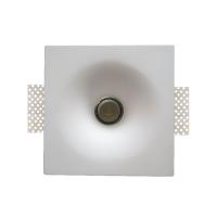 China IP20 GU10 Trimless Square Recessed Lighting With Round Curve for sale