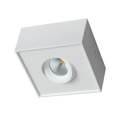 China Living Room PF0.9 Surface Mounted Downlight Square 8W LED 132mm Dimmable for sale