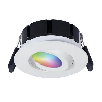 China Tuya Wifi RGBW Smart LED Downlight Wireless Recessed for sale