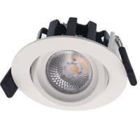 China Nordic 360 Degree Rotatable Gyro Dim 2 Warm COB Downlight For Mounting Directly In Insulation for sale