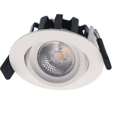 China Nordic 360 Degree Rotatable Gyro Dim 2 Warm COB Downlight For Mounting Directly In Insulation for sale