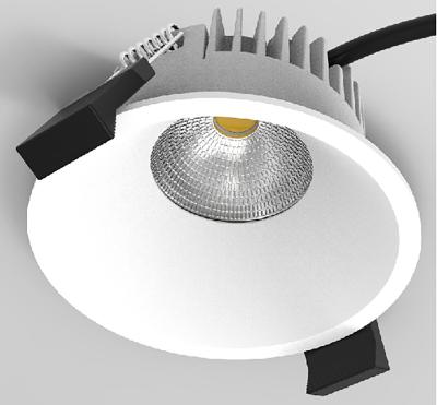 China Baffled COB LED Anti Glare Downlight 8W Cutout 83mm Mounting Directly Under Insulation for sale
