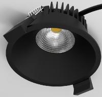 China Baffled COB LED Anti Glare Downlight 8W Cutout 83mm Mounting Directly Under Insulation for sale