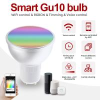 China Smart WiFi ZigBee RGB 2700-6500K 5W GU10 Downlight Compatible Alexa Google Home for sale