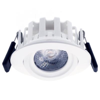 China 36 Beam Angle Matt Black 8w 550lm Ra90 Tilt Downlight for sale