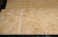 China Yellow Ash Burl Wood Veneer 0.5mm Thickness for Furniture and Interior Finishing - 120mm Width, 1000mm Length for sale