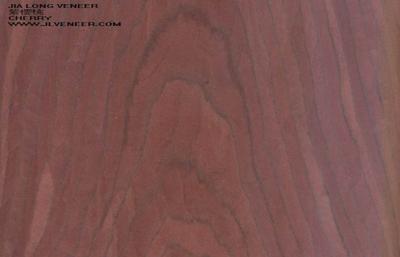 China American Cherry Engineered Wood Veneer 2500-3100mm × 640mm × 0.2-0.6mm Sliced Cut Basswood Backing for sale