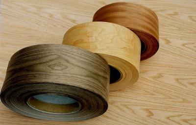 China Brown Paper Backed Veneer Sheets 0.25mm Thickness 2000mm Length Plywood Birch Veneer Tape for sale