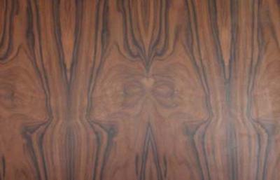 China Santos Rosewood Colored Dyed Furniture Wood Veneer Sheets Brown - 0.45mm Thickness, 2000mm Length for sale