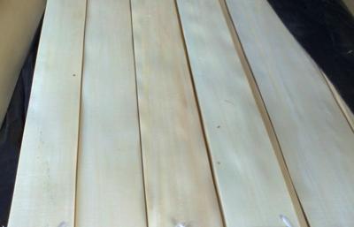 China 0.45mm Basswood Quarter Cut Veneer - 1200-3000mm Length, Milk White Natural Wood for Furniture & Plywood for sale