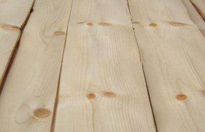 China 0.45mm Yellow Knotty Pine Quarter Cut Veneer with Crown Grain - 2000mm Length, 120mm Width for sale