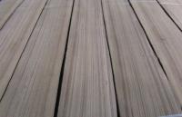 China Burma Teak Quarter Cut Veneer 0.5mm Thickness 2500mm Length Yellow with Black Line Natural Wood for sale
