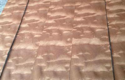 China Makore Cherry Quarter Cut Veneer 0.45mm Thickness with Medium Fine Texture for Furniture and Plywood for sale