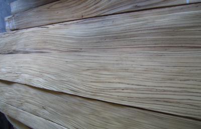 China Natural Zebrano Quarter Cut Plywood Veneer 0.45mm Thickness for Furniture and Decoration for sale
