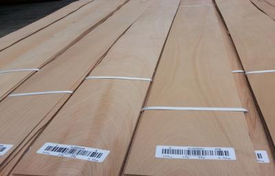 China Steamed Beech Sliced Veneer C Grade 0.5mm Thickness for Furniture Surface 500-3500mm Length for sale