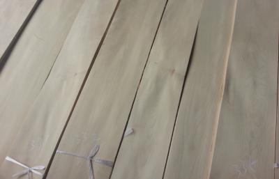 China Birch Wood Veneer Sheets 0.5mm Thickness for Cabinets and Furniture - Crown Cut Grain 500-2800mm Length for sale