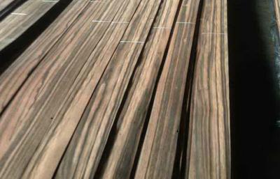 China Natural Ebony Sliced Veneer 0.45mm Thickness A Grade - 1200mm Length, 100mm Width Premium Wood Veneer for sale