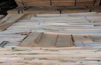 China Natural Golden Birch Sliced MDF Veneer 0.5mm Crown Cut for Furniture Surface for sale