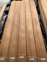 China Natural Burma Teak Crown Cut Veneer Sheet 0.5mm for Hotel Decoration for sale