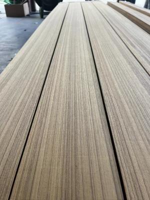 China Burma Teak Quarter Cut Natural Wood Veneer Sheet 0.15mm for Plywood Furniture for sale