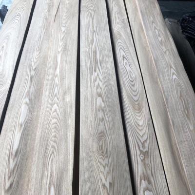China AAA Grade Natural White Ash Wood Veneer 0.6mm 2500x640mm for Furniture for sale