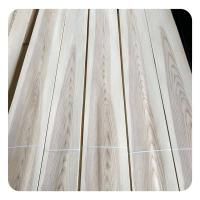 China AAA Grade Natural American White Ash Wood Veneer 0.6mm 1.5mm for Hotel Furniture TV Background Wall for sale
