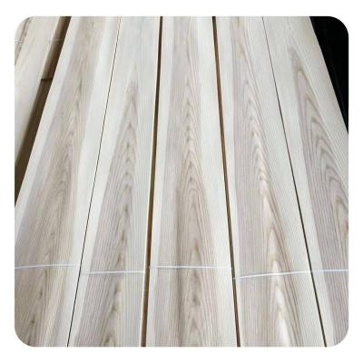 China AAA Grade Natural American White Ash Wood Veneer 0.6mm 1.5mm for Hotel Furniture TV Background Wall for sale