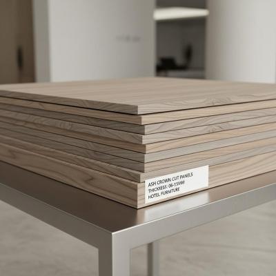 China Natural American White Ash Crown Cut Veneer 0.6mm to 1.5mm for Furniture and Cabinetry for sale