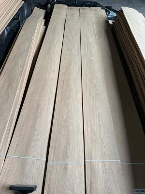 China White Oak Veneer Sheets Crown Grain Pattern 0.2-0.6mm Thickness Up to 1220mm Width for Furniture Decoration for sale
