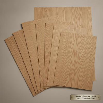 China Straight Grain Pattern Oak Veneer Sheets In Widths 100mm 640mm And Sheetwidth Up To 1220mm Ideal For Interior Applications for sale