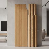 China Straight Grain Pattern Oak Veneer Sheets Width 100mm 640mm Ideal for TV Background Wall Covering and Wood Veneer Panels for sale